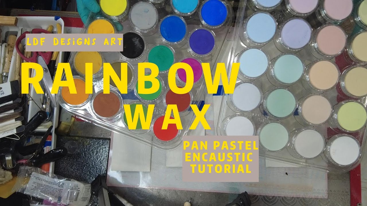 RAINBOW WAX Encaustic and Pan Pastel Tutorial - YouTube