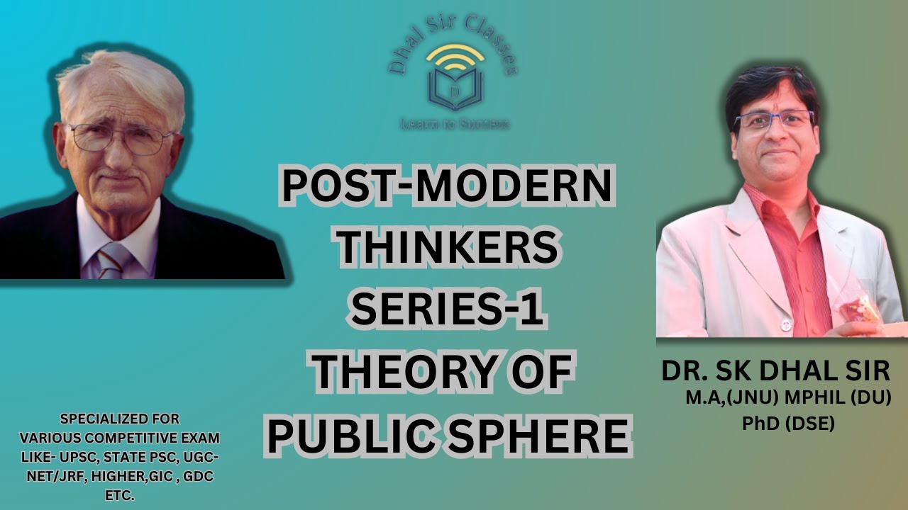 Theory of Public Sphere | J. Habermas | Post Modern Thinkers | DR. SK ...