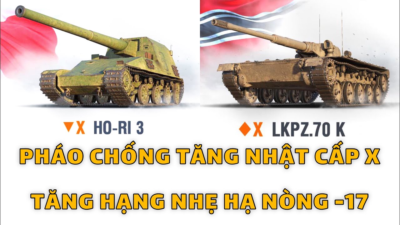 Pháo chống tăng Nhật Bản + Tăng hạng nhẹ Đức mới | Ho-Ri 3, LKpz.70 K ...