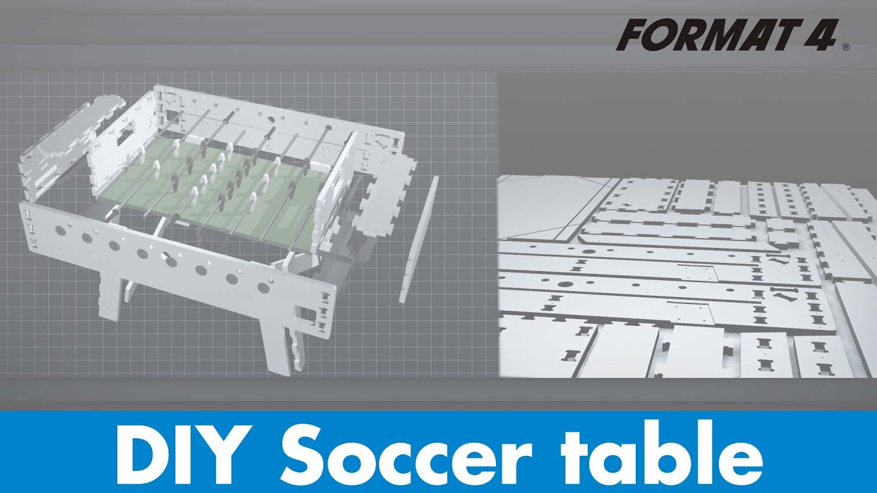 DIY Format4 Wooden Table Soccer football Table Produced With The diy-format4-wooden-table-soccer-football-table-produced-with-the