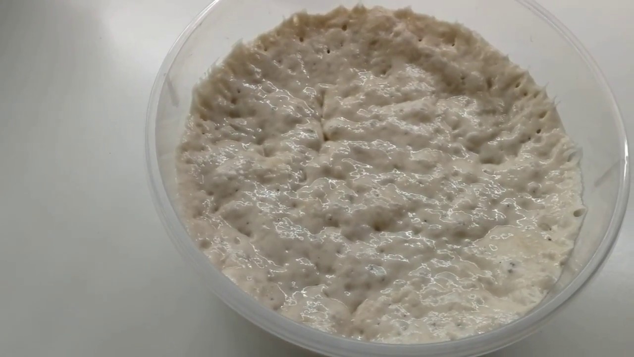 How to make bread with poolish, part 1 - recipe, kneading, pre-shaping - YouTube