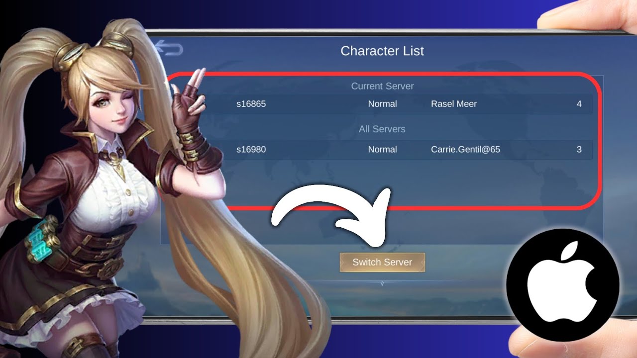 [iPhone] How To Change/Switch Server in Mobile Legends 2024 | MLBB ...