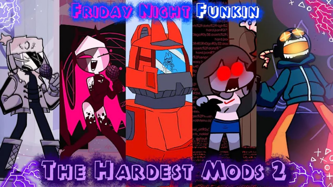 Friday Night Funkin - _The Hardest Mods Compilation_ Part 2_|FNF *READ ...