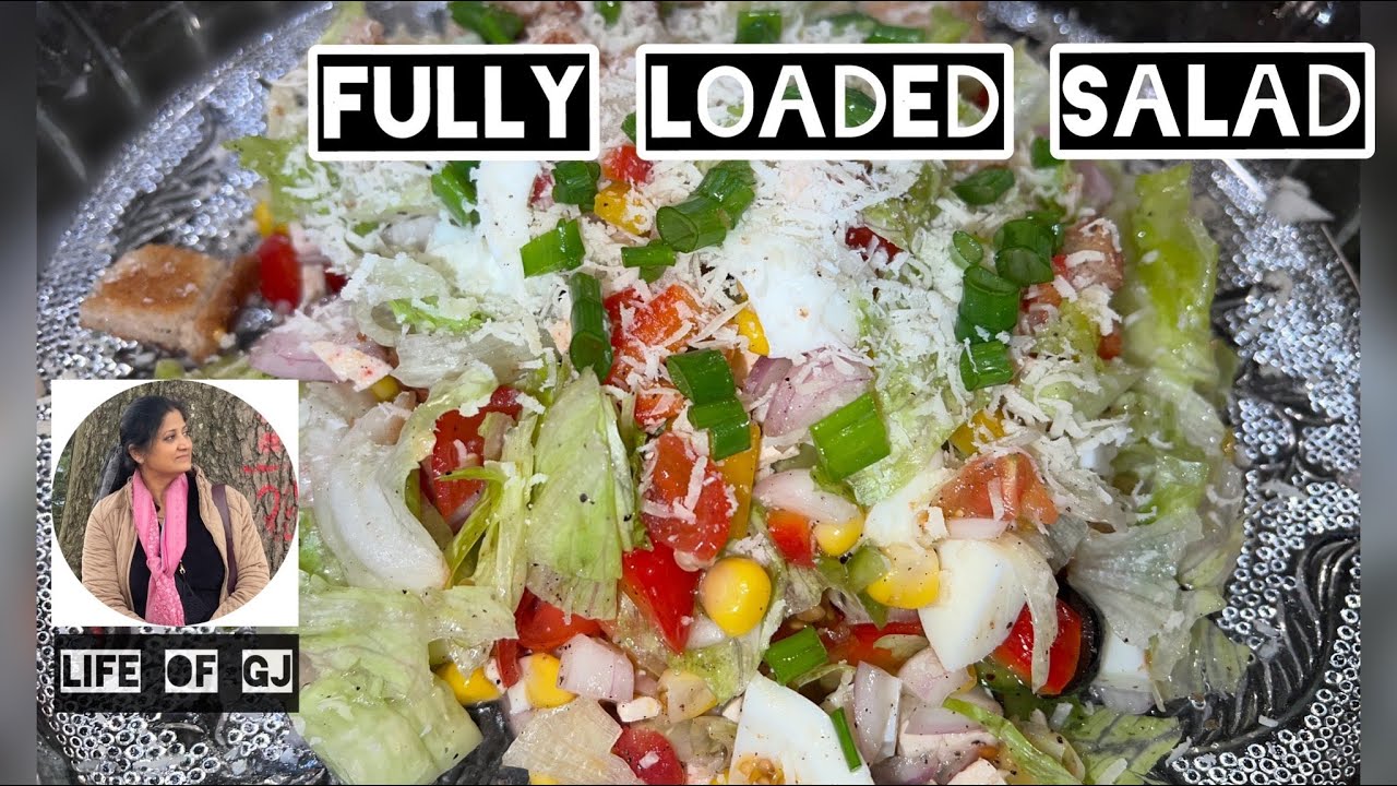 FULLY LOADED SALAD | weight loss salad #diet #health #weightloss - YouTube