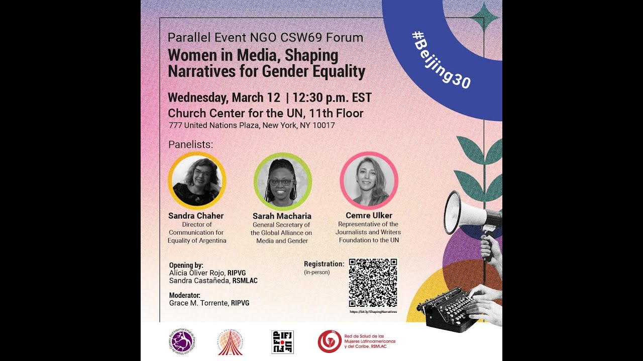 CSW69 RIPVG - JWF Panel - Women in Media: Shaping Narratives for Gender ...