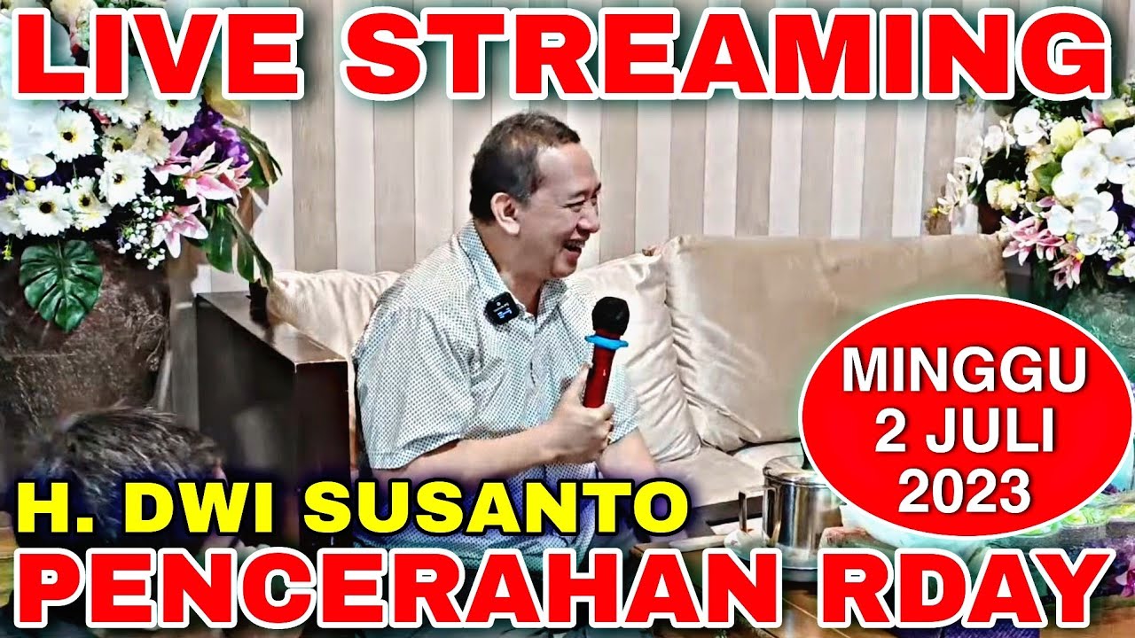 🔴 LIVE STREAMING RDAY PENCERAHAN H.DWI SUSANTO // CARA MELUNASI HUTANG ...