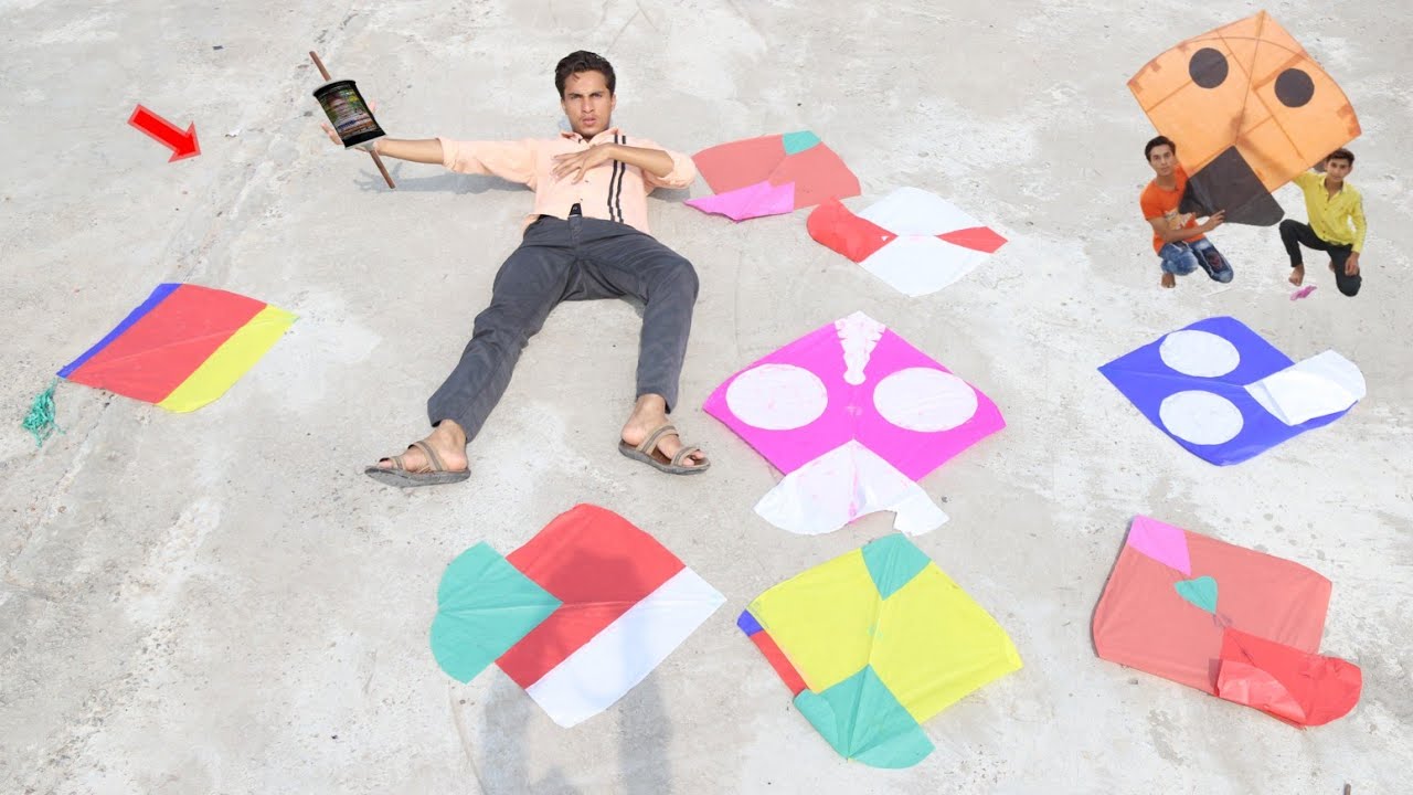 New Beautiful Pakistani Kite & Kite Cutting - YouTube