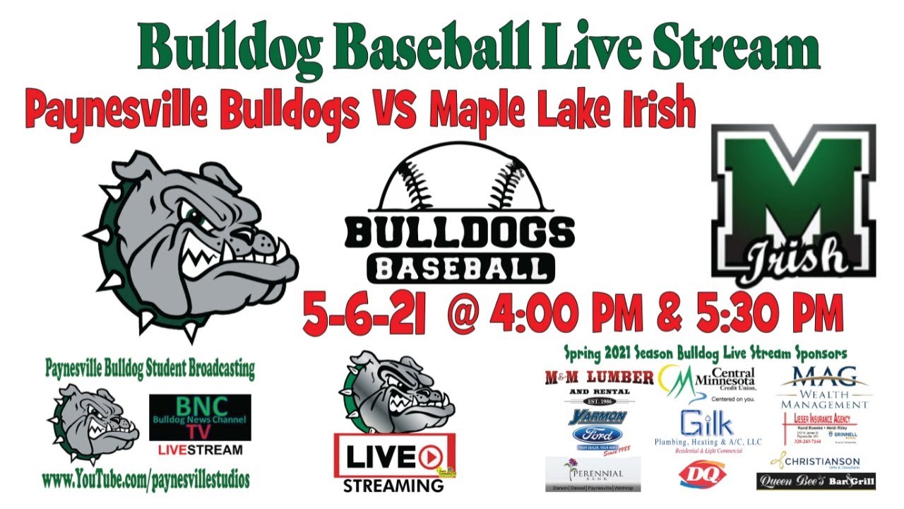 5-6-2021 - Paynesville Bulldog Baseball VS Maple Lake - Double Header ...