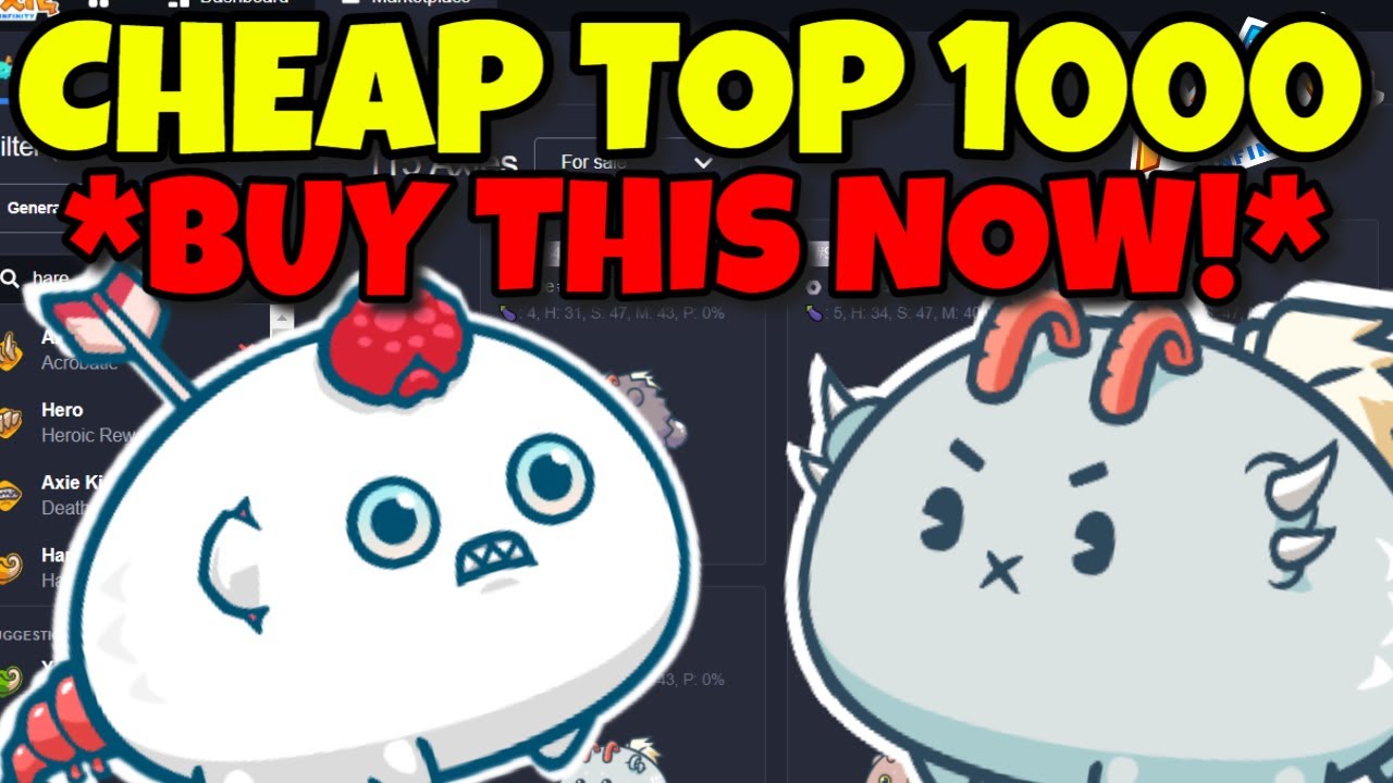 CHEAP TOP 1000 TEAM AXIE INFINITY - Season 19 - Budget Build 2500+ MMR ...