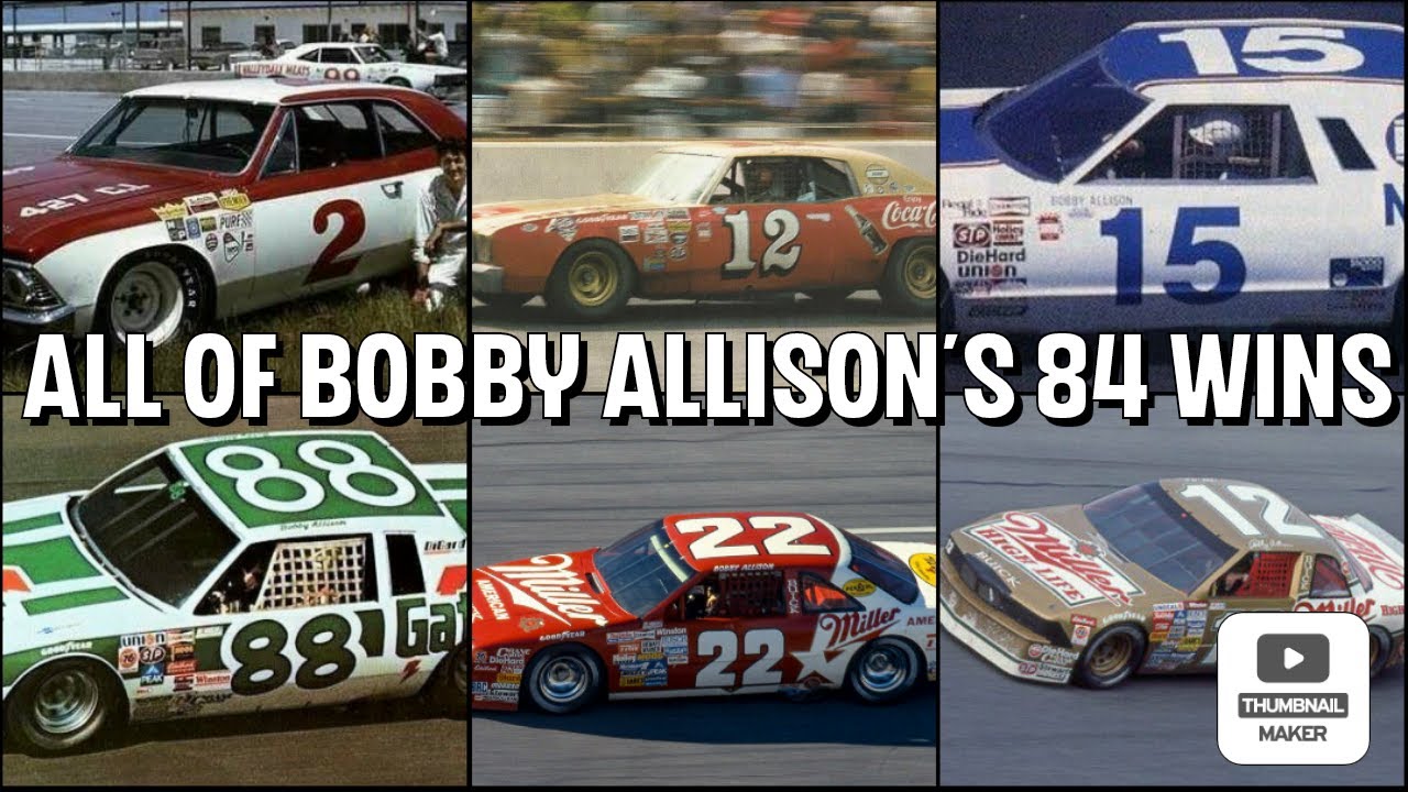 All of Bobby Allison's 84 Wins - YouTube