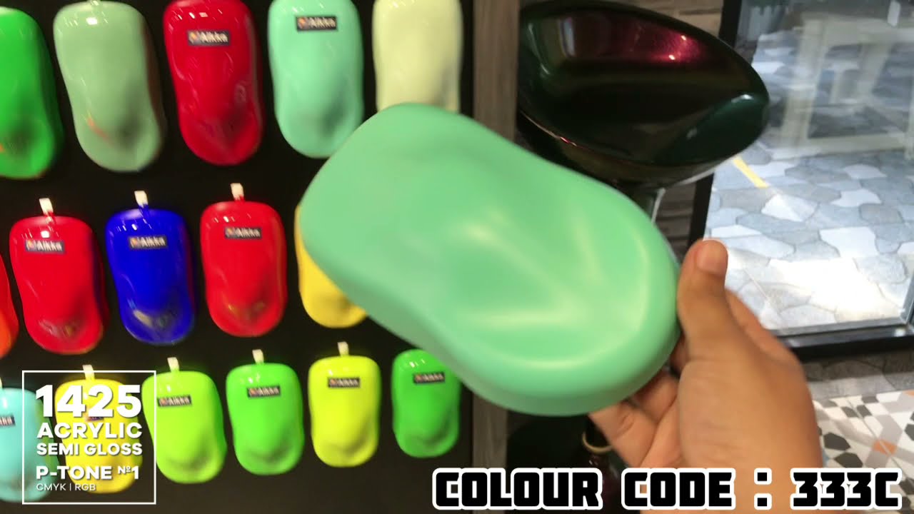 Aikka Pantone 333C Colour for car Spray Painting - 333C - YouTube