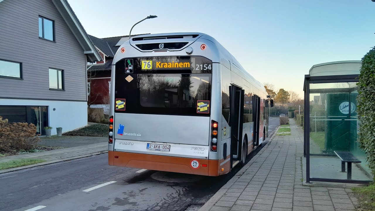 STIB Bus 76 Trajet complet (Kraainem vers Oppem) dans un VOLVO 7900 ...
