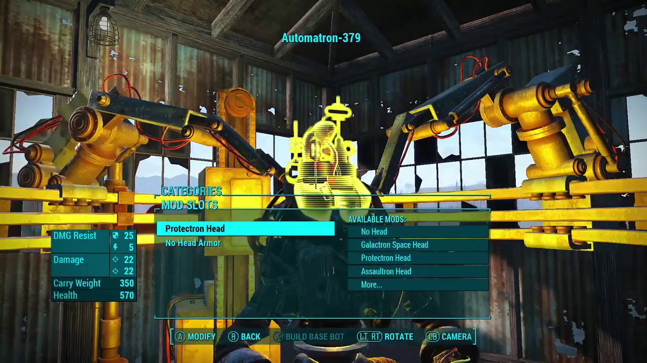 Fallout 4: How to build a Construction SentryBot - YouTube