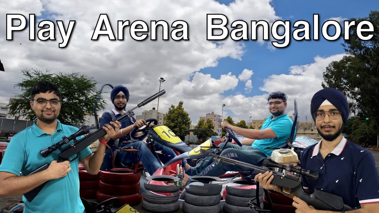 Go karting & other games in Play Arena Bangalore - YouTube