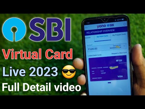 SBI Virtual Atm card Live Full details Video हिंदी में 2023 l SBI ...