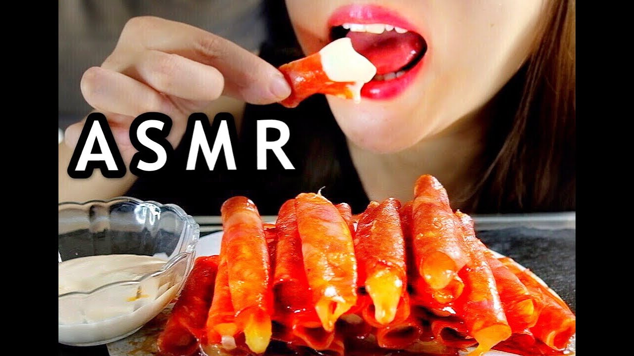 ASMR Salami Cheese Roll (Soft Chewy Eating Sound) | No Talking | TS ...