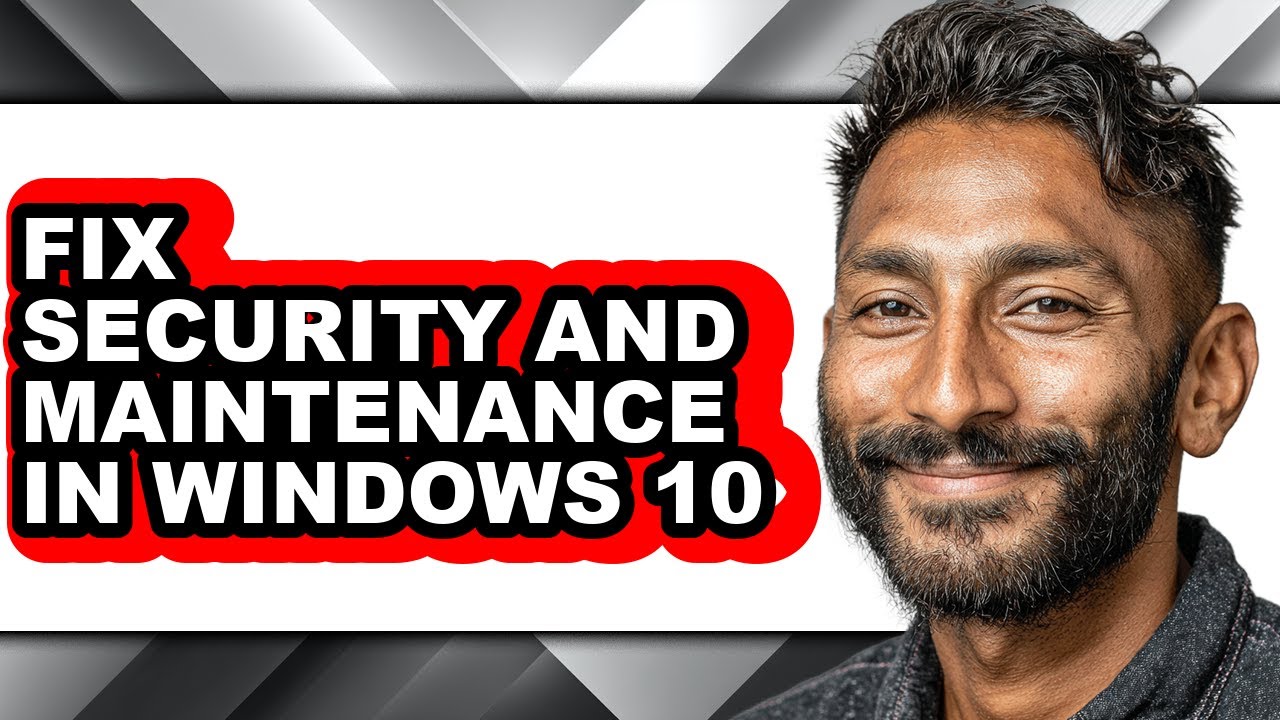 How to Fix Security and Maintenance in Windows 10 (updated) - YouTube