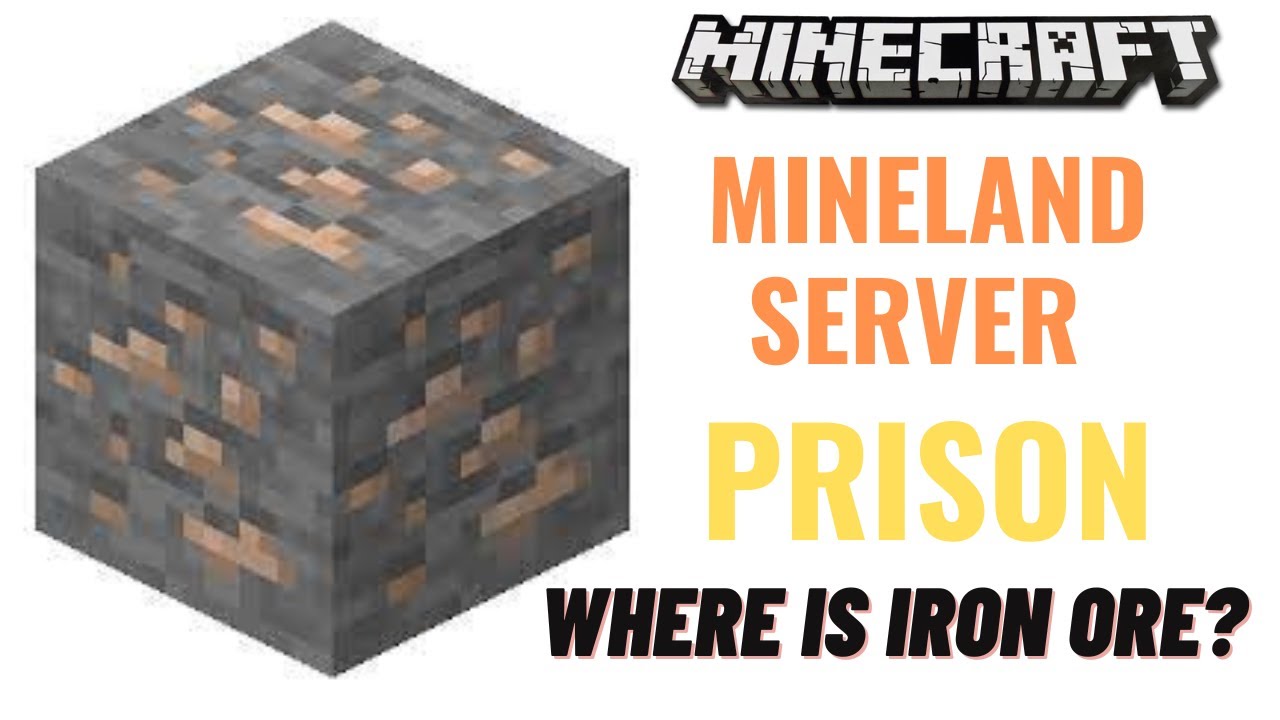 How to find iron ore in mineland server mineland prison ? - YouTube
