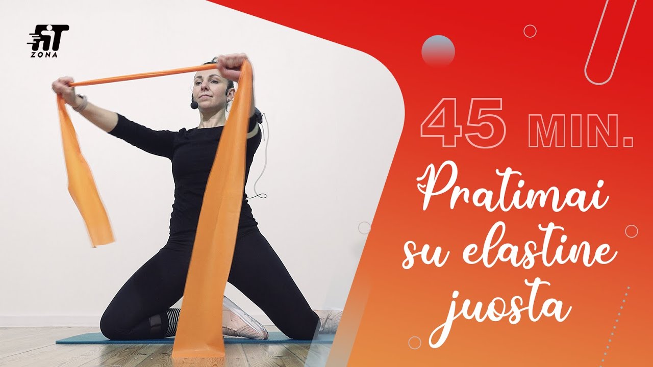 Pratimai su elastine juosta / anonsas / sportuok namuose - YouTube