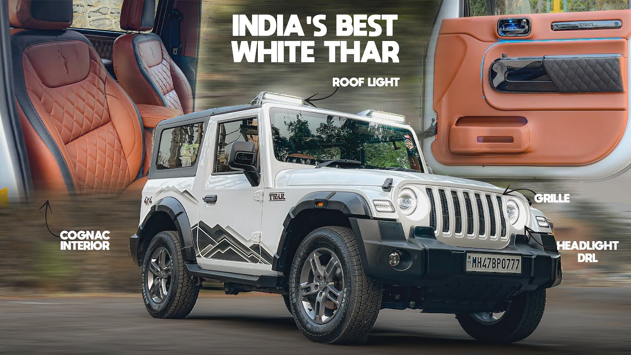 Most PREMIUM THAR White Modification in INDIA | SUPER LUXURIOUS ...