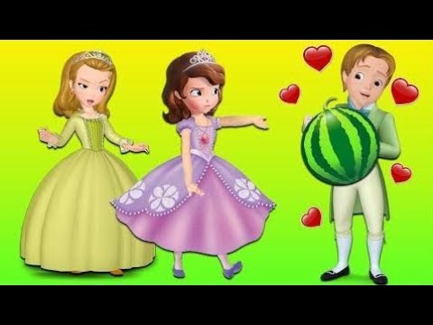 Sofia The First Amber Princess Throws Watermelon to Fox James Prince ...