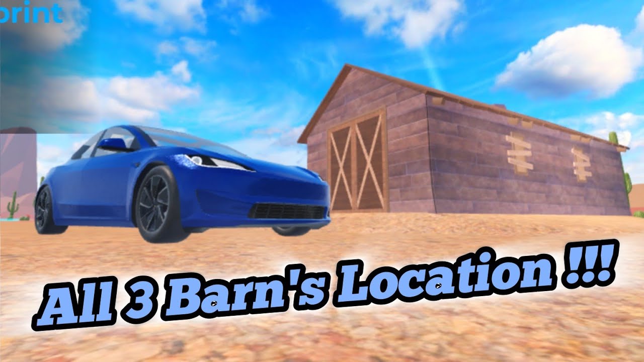 All 3 barn's location for the 8th DW update in 2025 !!! 🛠️ Roblox Drive ...