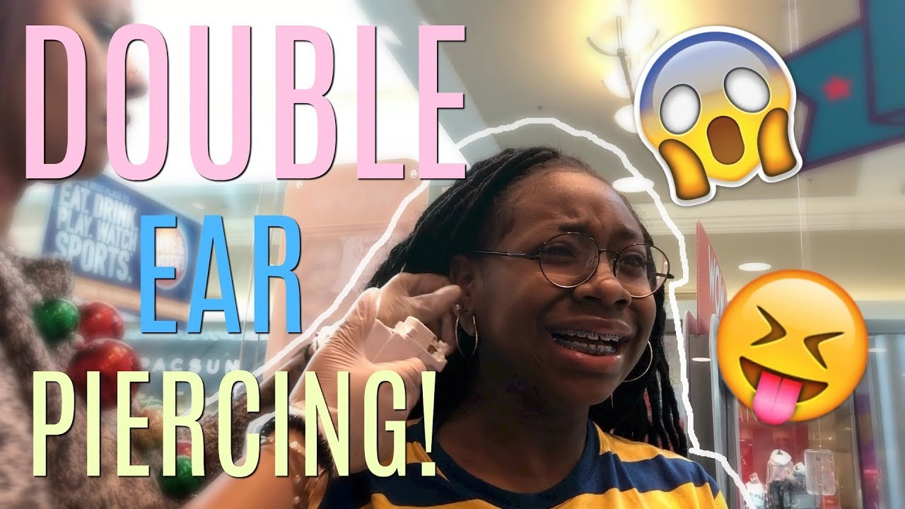 VLOG : GETTING MY DOUBLE PIERCING + ORTHO APPOINTMENT !! - YouTube