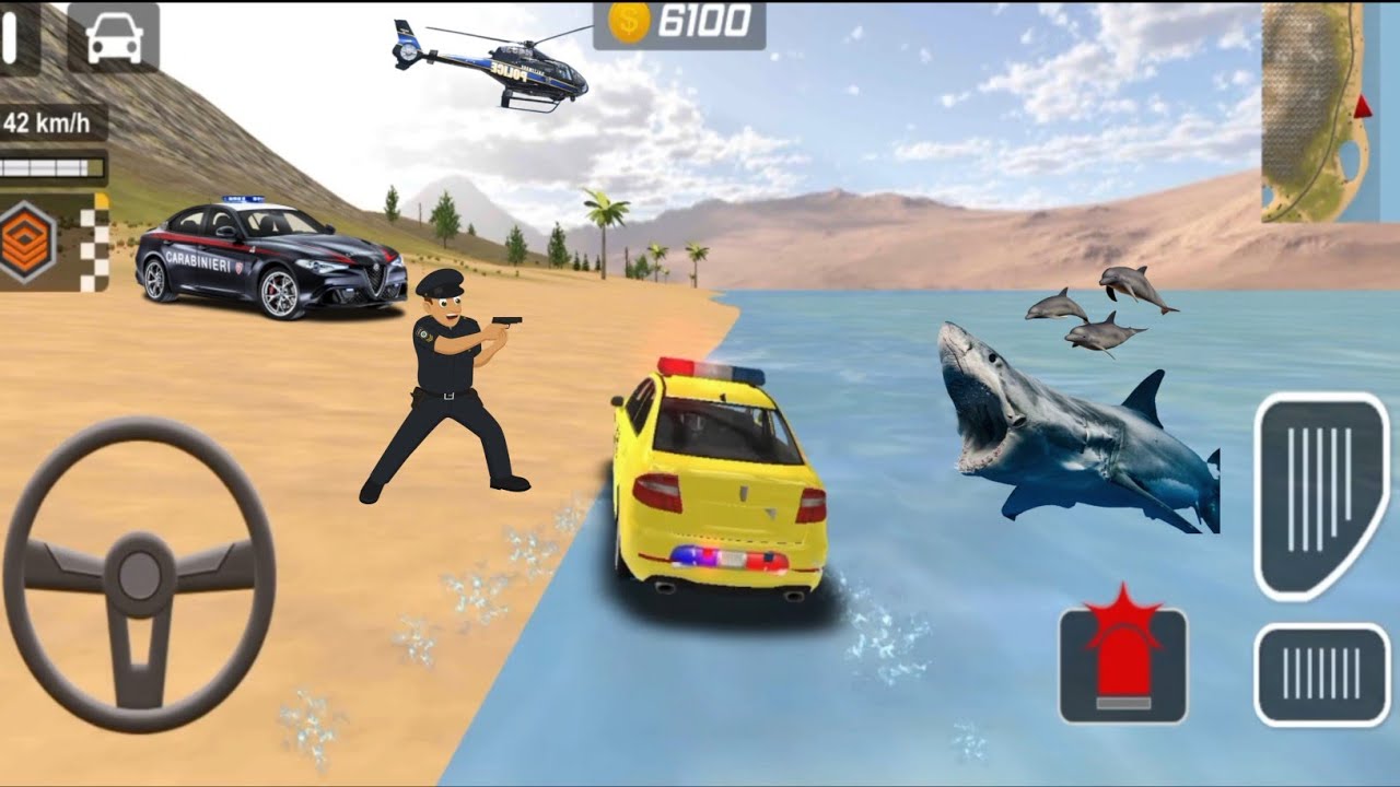 new extreme police car chase cop 3d drive #gaming play video - crezy ...