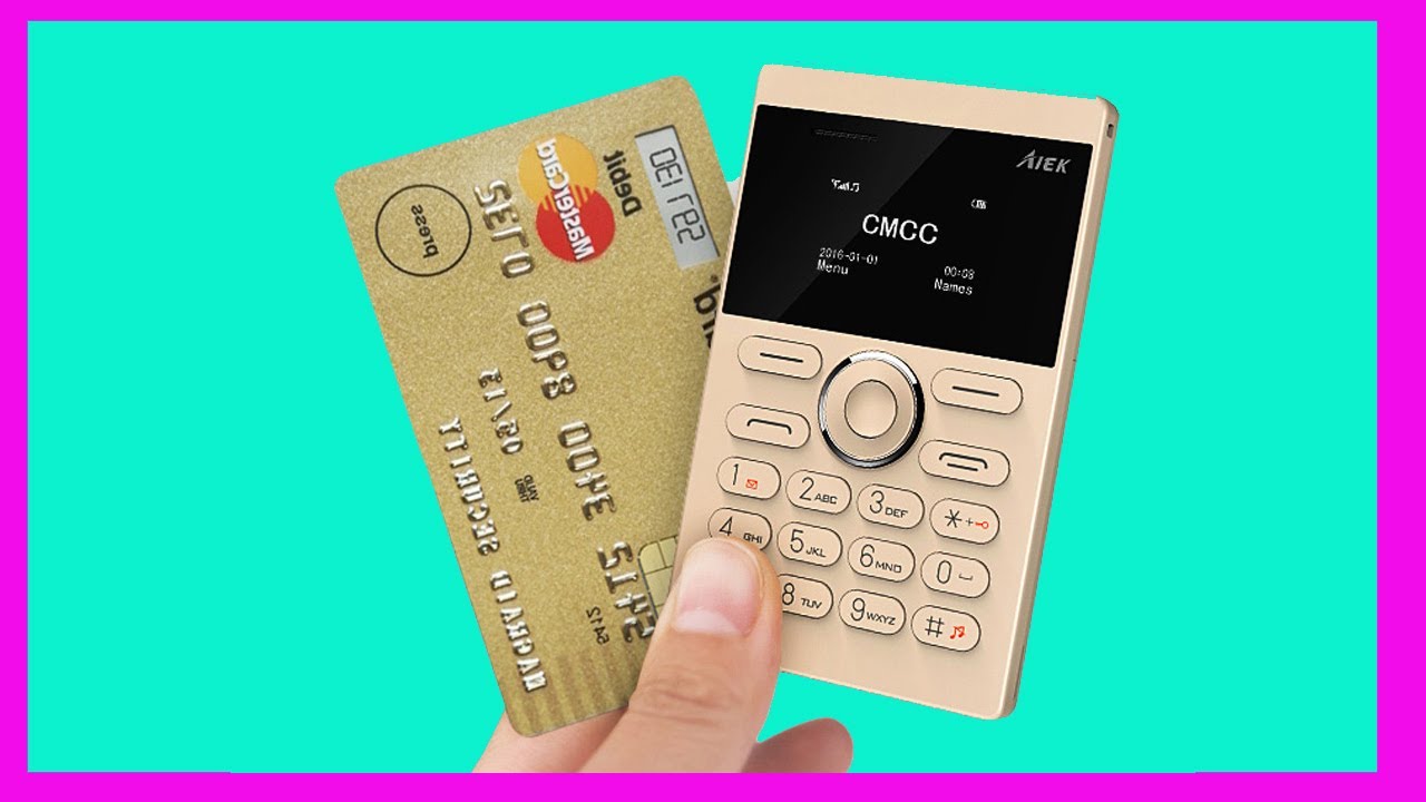 Распаковка дешевого телефона из Китая с aliexpress card phone - YouTube