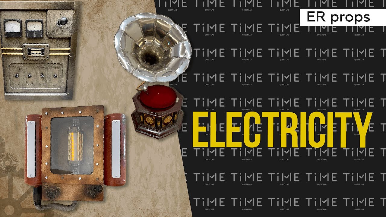 Electricity. Escape room STEAMPUNK TRAIN. Props for the escape room ...