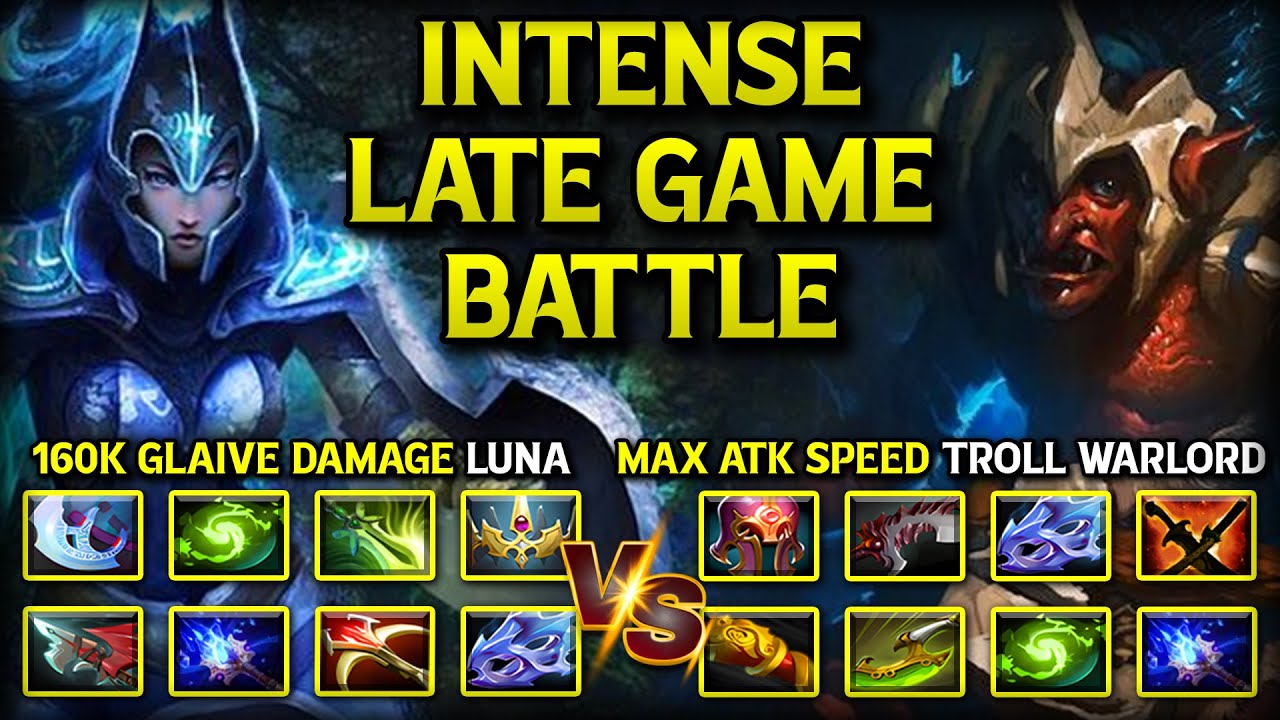 INTENSE CARRY BATTLE | Luna 160K Glaive Storm Luna Versus Berserker ...