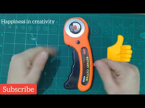 How to use rotary cutter in Urdu/Hindi/Happiness in creativity - YouTube