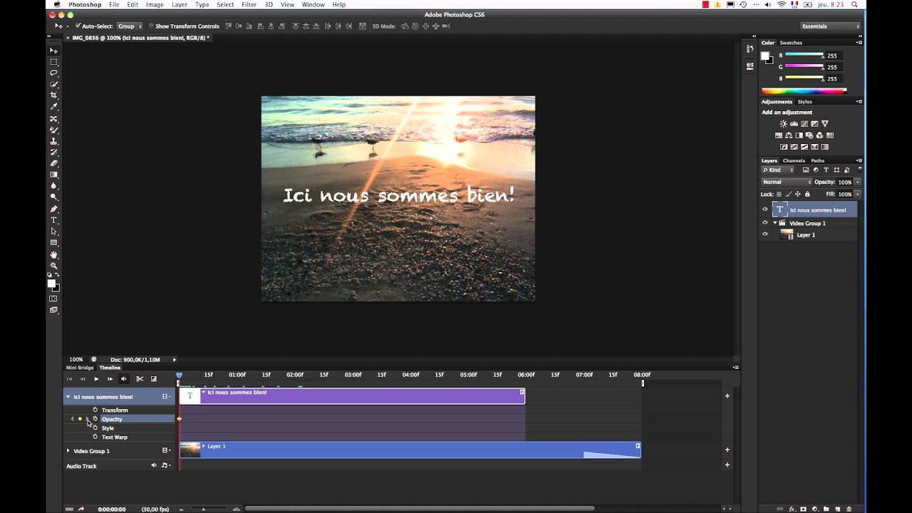 Video avec Photoshop CS6 - YouTube