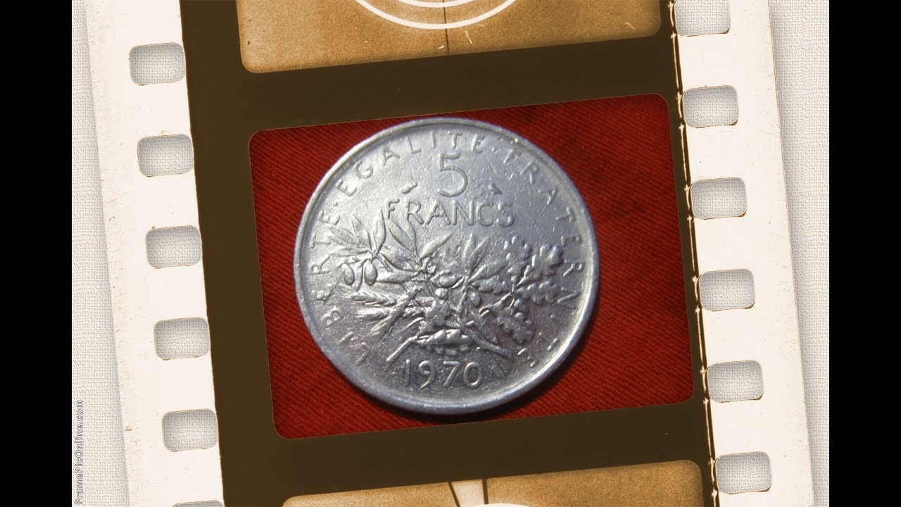 coin French franc 5 francs 1970 Banque de France./монета 5 франков ...