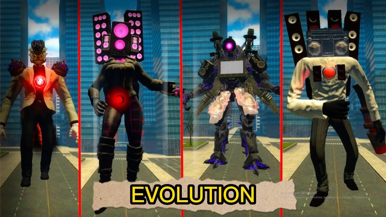 EVOLUTION OF UPGRADED TITAN TV WOMAN AND SPEAKERMAN AND TRI TITAN VS ...