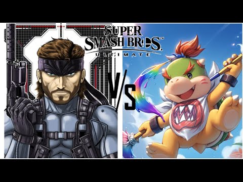 Super Smash Bros Ultimate: Snake vs. Bowser Jr - YouTube