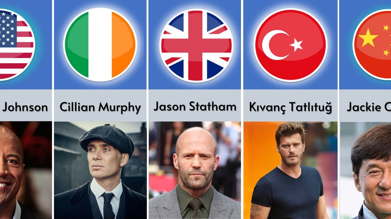 Male Actors From Different Countries - YouTube