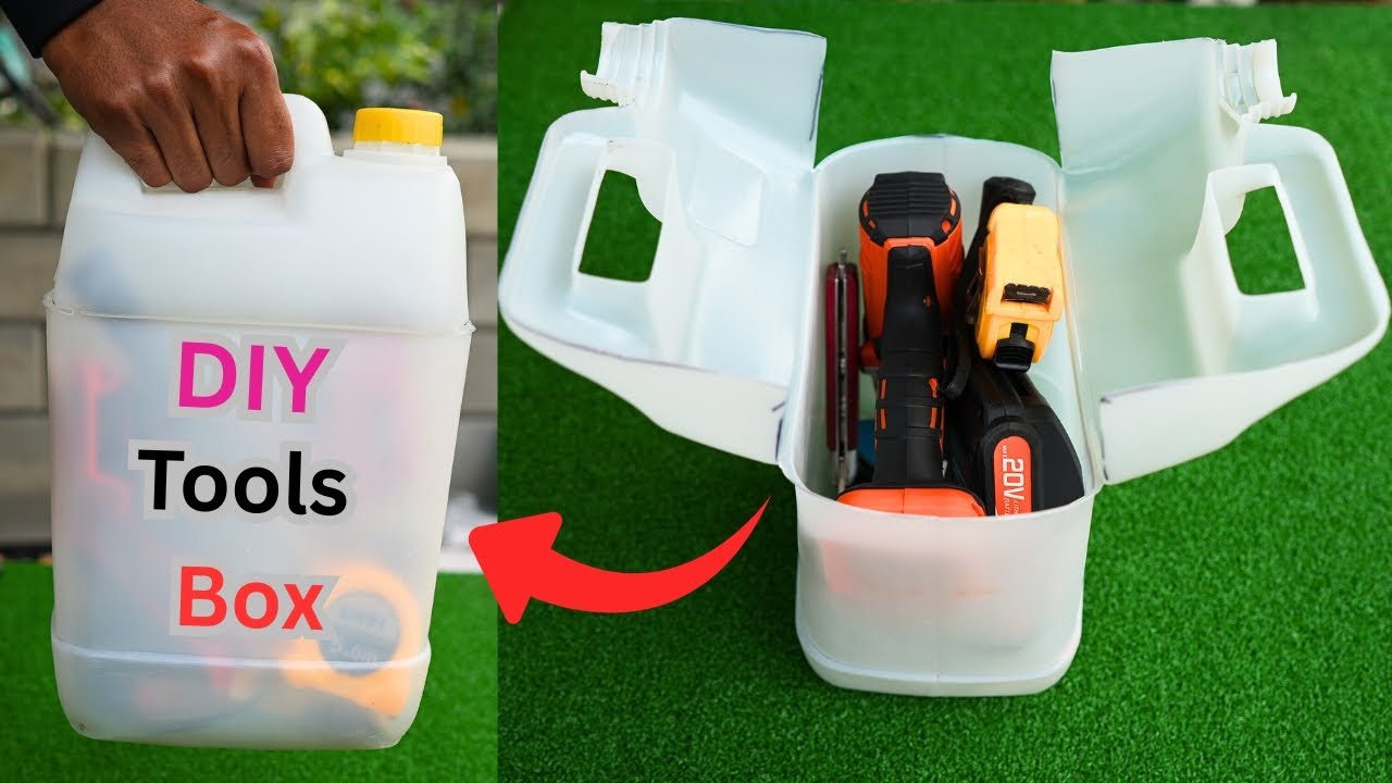 MIND-BLOWING DIY Tools Box from Gallon Secrets Revealed - YouTube