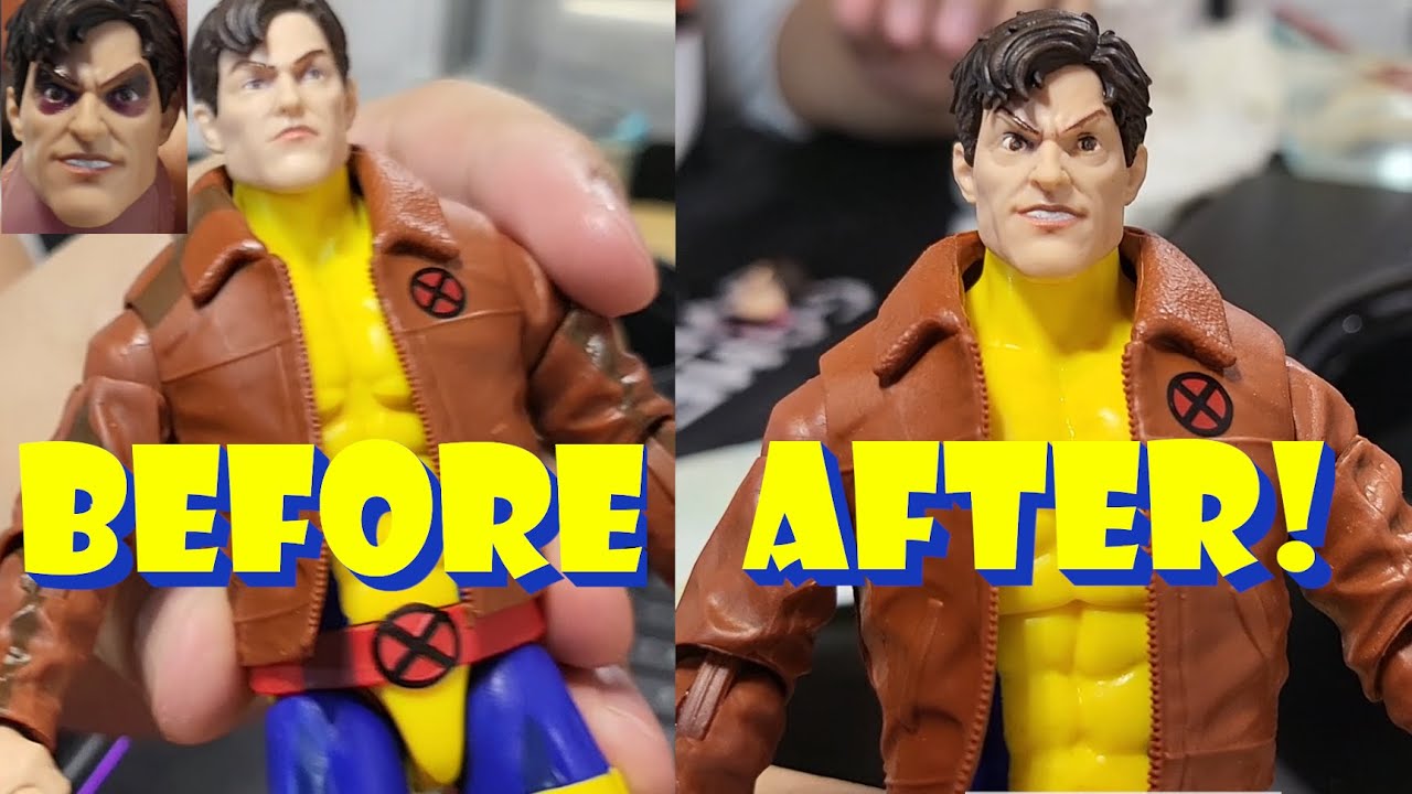 Fixing Marvel Legends Morph Animated X-Men '97 Cel Shading paint ...