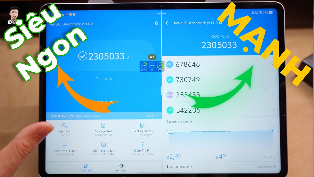 1H Test Game Vivo IQOO Pad 5: Chiến All Game - Siêu Mát! - YouTube