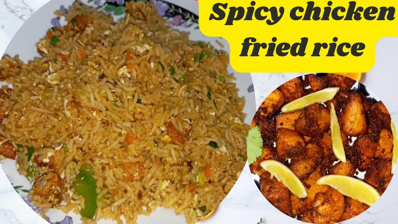 Chicken fried rice recipe | how to cook roadside chicken fried rice ...
