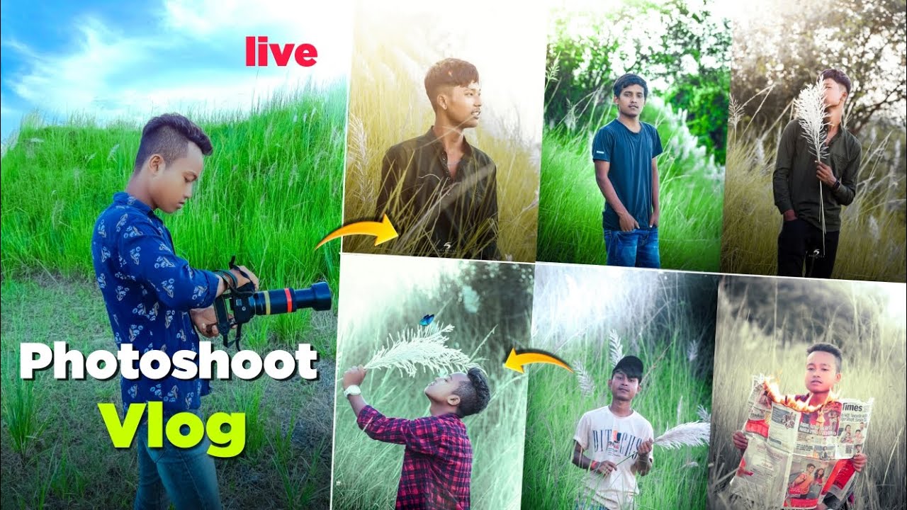 Live Photoshoot Vlog Outdoor Photo Pose🔥- with Nikon 70-300 Zoom lens ...