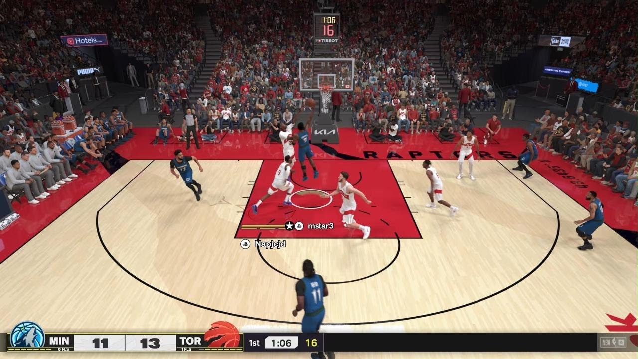 NBA 2K25 Play Now Online Game 27 Minnesota Timberwolves Vs. Toronto ...