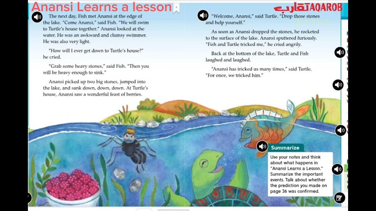 English/ Grade 3/Anansi Learns a lesson. part 3 - YouTube