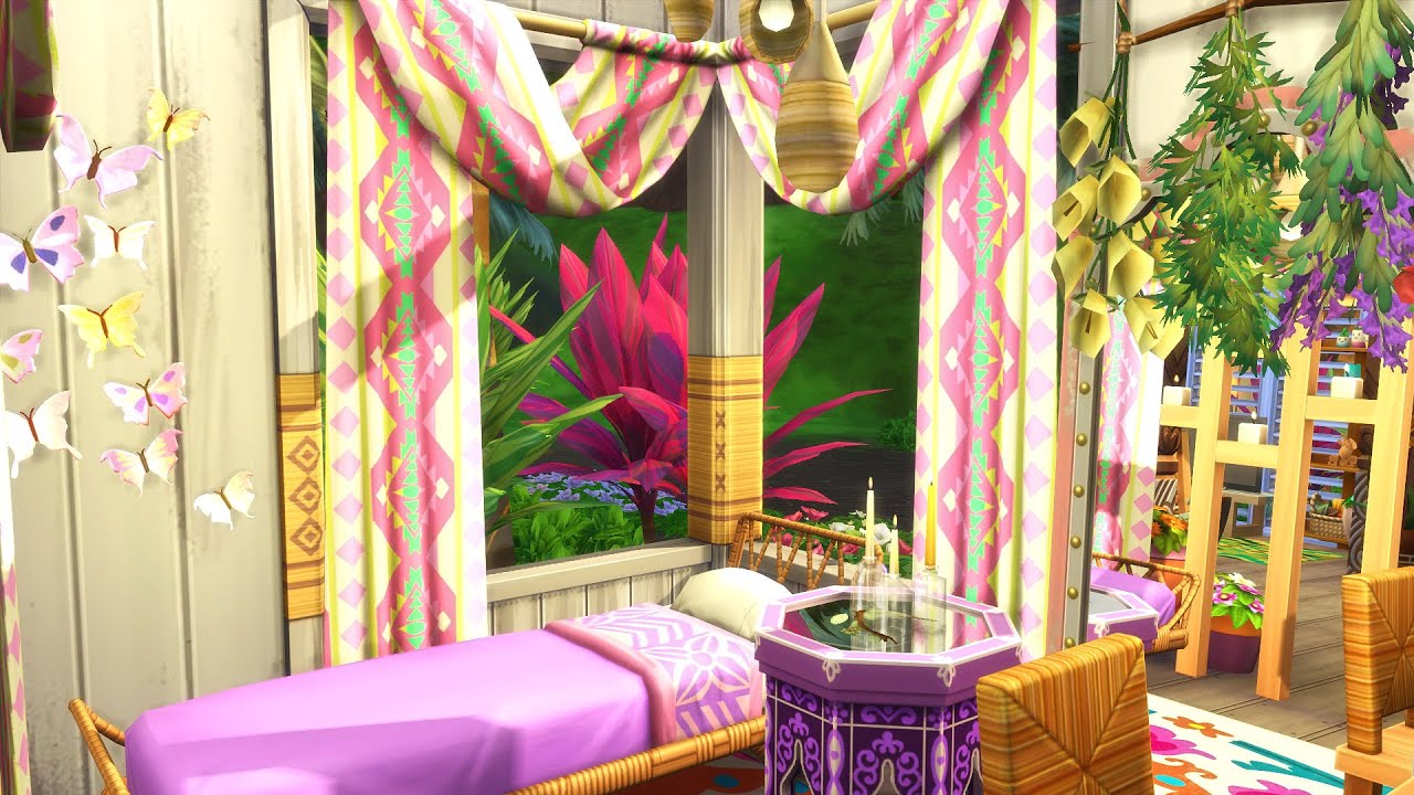 TINY VOLCANO SHACK ~ LOVE IT OR LIST IT RENOVATION: Sims 4 Speed Build ...