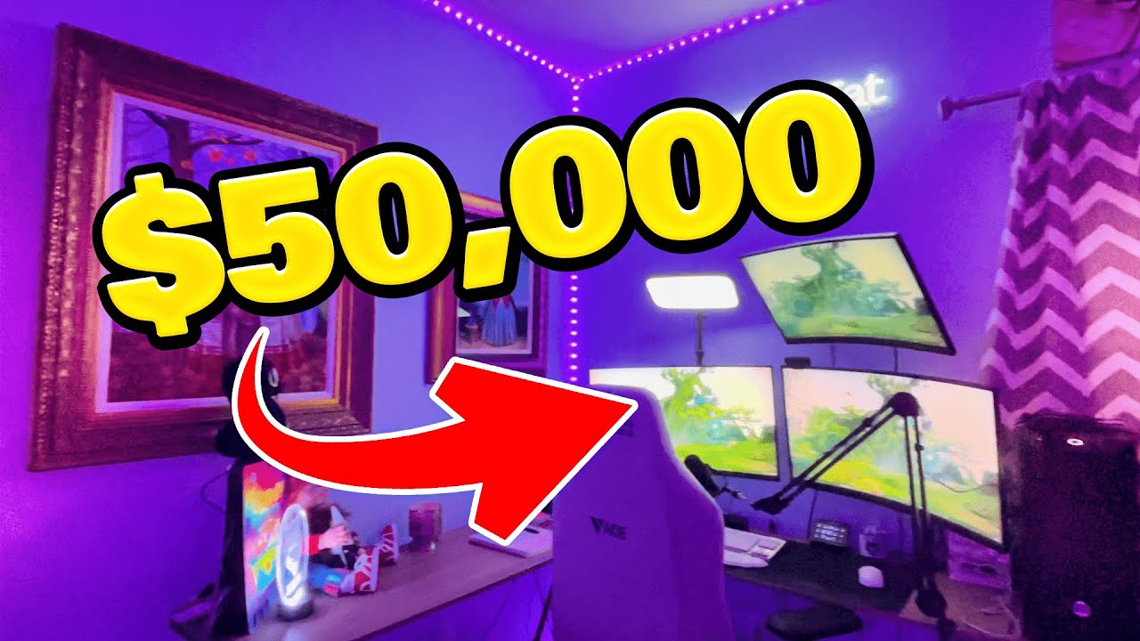 Ultimate $50,000 Gaming Setup Tour! ft. Tune, Kat, Wntr, & MORE! - YouTube