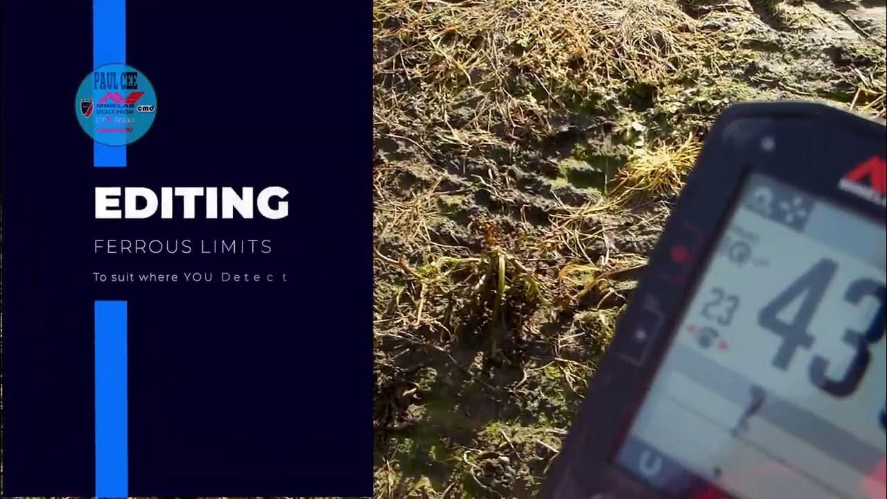 Minelab Manticore change ferrous limits setting for where you detect - YouTube