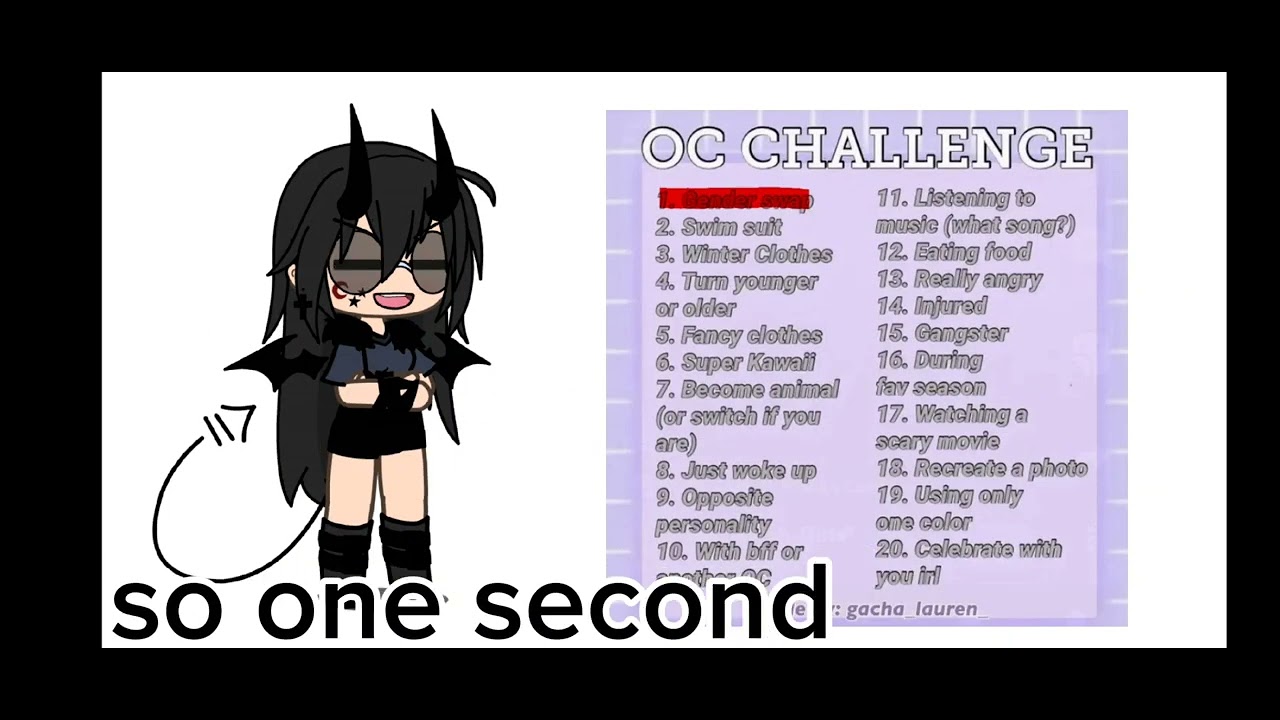 day 2 oc challenge•°~ - YouTube