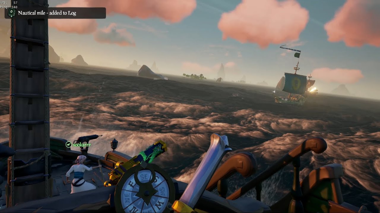 Rolled up on Merchant Sloop that finished Fleet | Sea of thieves - YouTube
