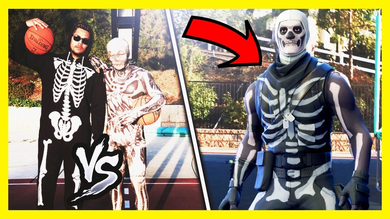 1V1 SUPERHERO BASKETBALL VS FORTNITE SKULL TROOPER TRISTAN JASS ...